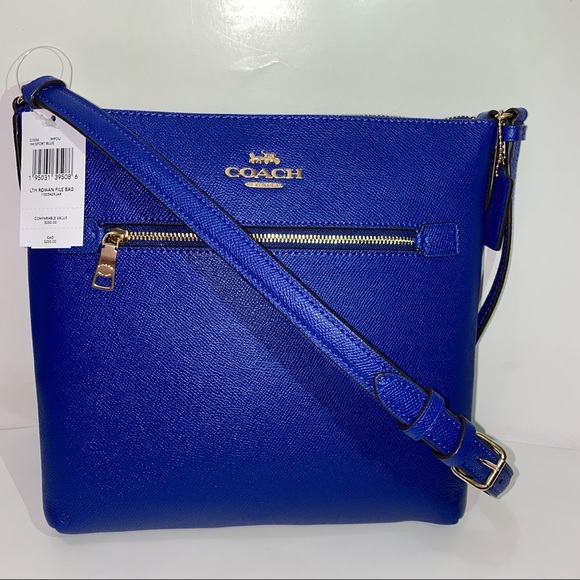 Coach | Bags | Coach Nwt Rowan File Bag Crossbody Crossgrain Leather ...